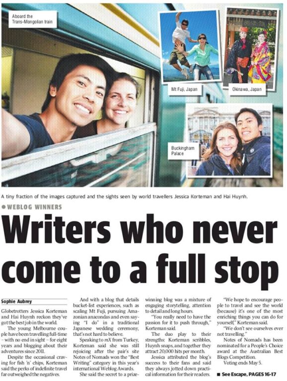 mX Newspaper: "Writers who never come to a full stop"
